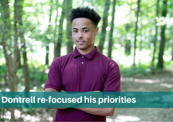 Dontrell re-focused his priorities at Highfields